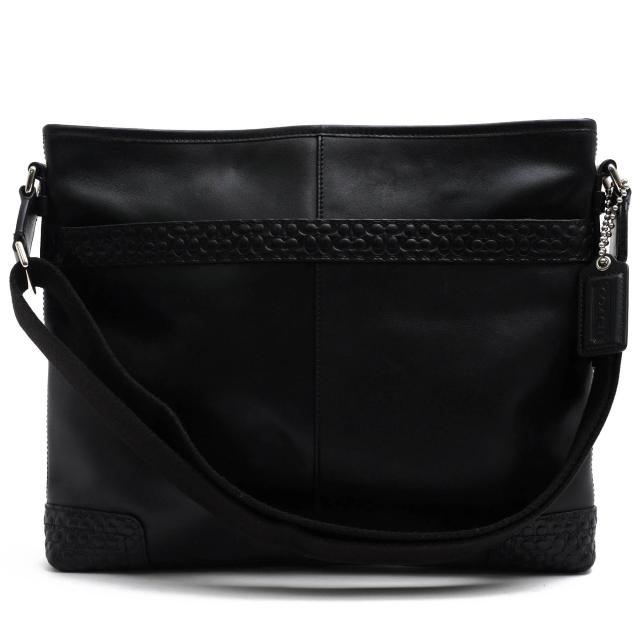 ○コーチ COACH 牛革 ショルダーバッグ F70456 GRAM LEATHER ZIP TOP CROSSBODY グラム ジップトップ クロスボディ ミニシグネチャ 中古