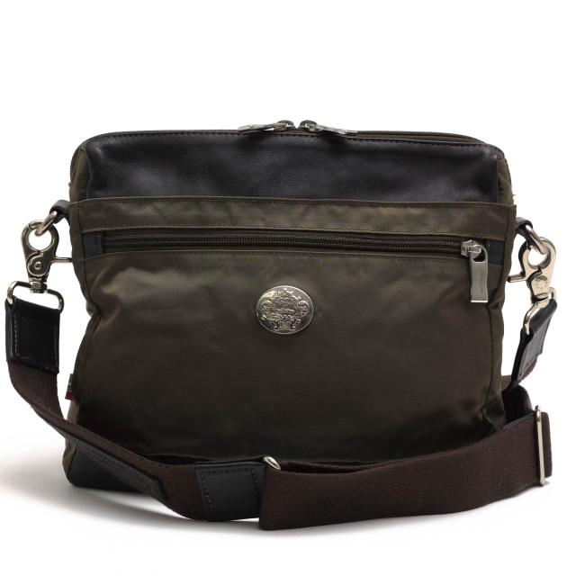 ○オロビアンコ orobianco 伊リモンタ社ナイロン 牛革 ショルダーバッグ SARANGINO-C サランジーノ メンズ 【中古】 中古