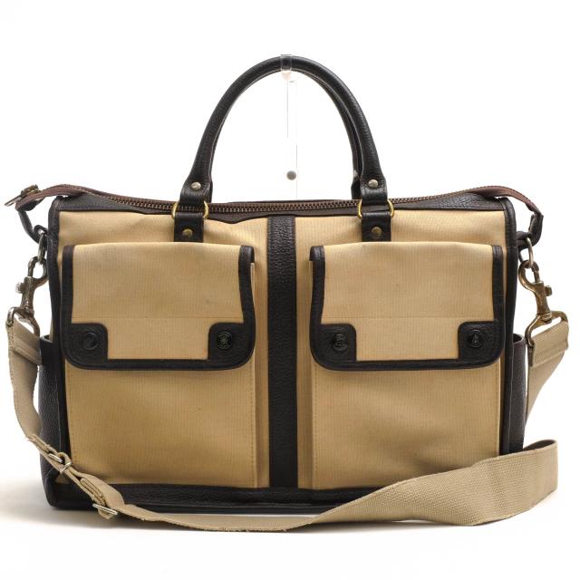 ○ポーター 吉田カバン PORTER WASTE TWICE ウエストトゥワイス別注 帆布 国産牛革 ビジネスバッグ URBAN EXPLORER 2WAY ショルダ  中古