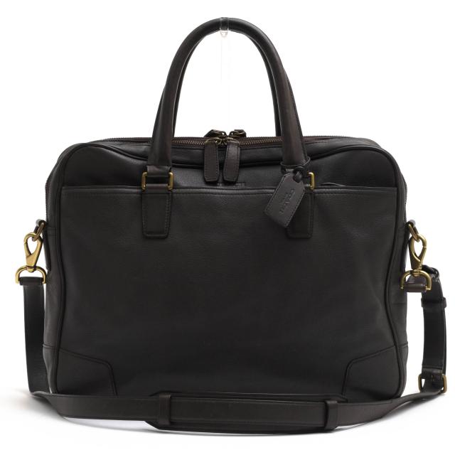 ○コーチ COACH イタリア産 チェルボレザー 牛革 ビジネスバッグ 70478 Crosby Leather Commuter クロスビー レザー コミューター  中古