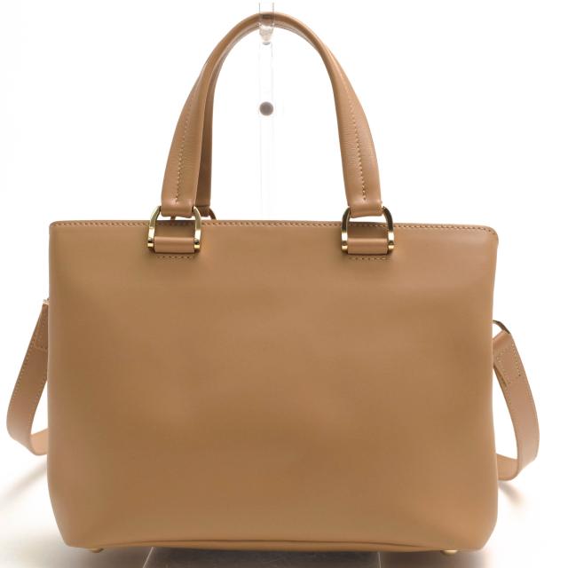○ロンシャン Longchamp スプリットカウハイド 牛革 ハンドバッグ