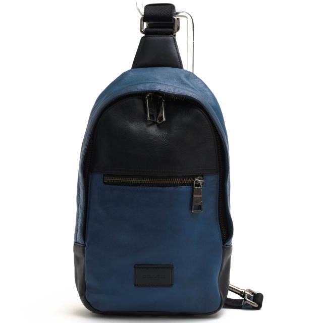 ○コーチ COACH スポーツカーフ 牛革 ショルダーバッグ 72035 Campus Pack in Sport Calf キャンパス パック ボディバッグ バイカ  中古