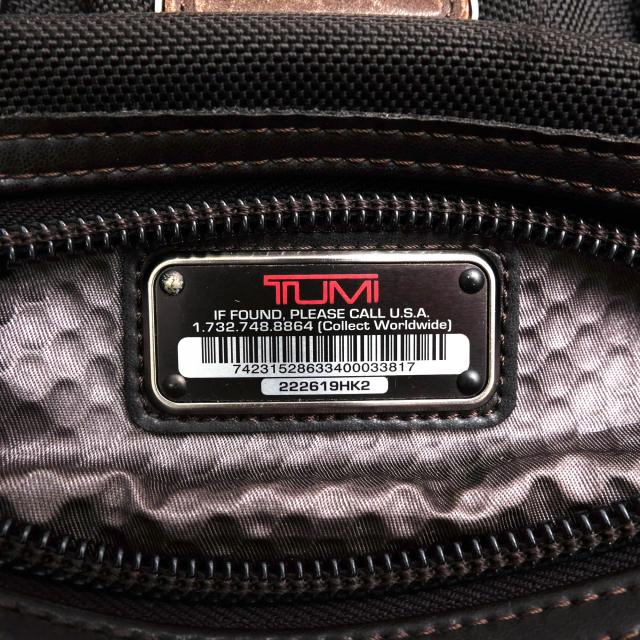 ○トゥミ TUMI ヒッコリー バリスティックナイロン ナパレザー 牛革