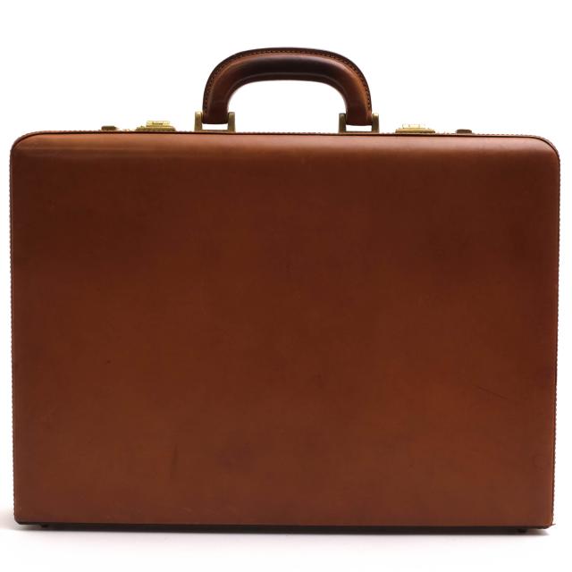 ○ロブス LOBB'S ベジタブルタンニン鞣し牛革 ビジネスバッグ アタッシュケース メンズ 【中古】 中古