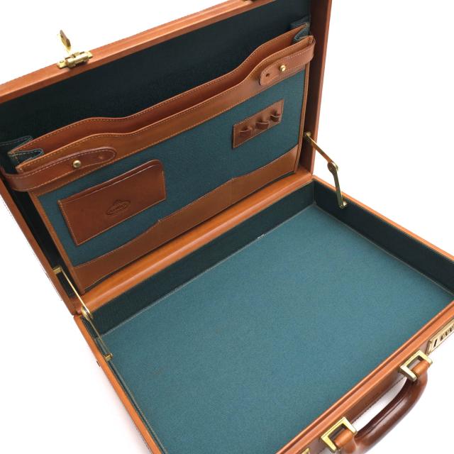 ○ロブス LOBB'S ベジタブルタンニン鞣し牛革 ビジネスバッグ アタッシュケース メンズ 【中古】 中古 ○ロブス LOBB'S ベジタブルタンニン鞣し牛革 ビジネスバッグ