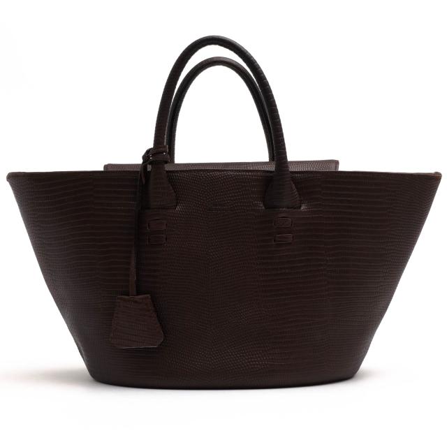 ○エムユーエル M.U.L. 牛革 ハンドバッグ MUL21-110-MUL-022 basket tote S リザード型押し レディース 【中古】 中古