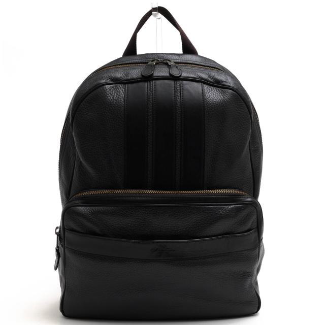 ○コーチ COACH ペプルドレザー 牛革 リュック F56667 Bond Backpack in Pebble Leather ボンド シボ革 シュリンクレザー ノートPC 中古