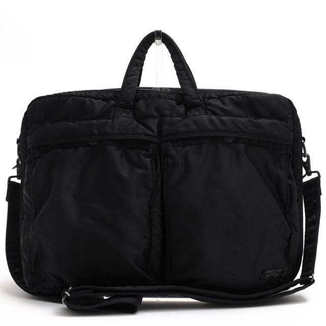 ○ポーター 吉田カバン PORTER ナイロンツイル ポリエステル綿ボンディング加工 ビジネスバッグ 622-77136 TANKER 2WAY BRIEFCASE  中古