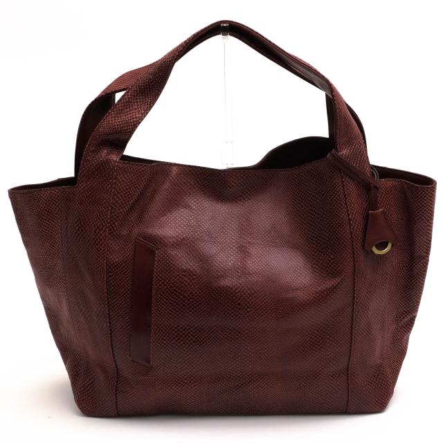 ○アニアリ aniary スケイルレザー 牛革 トートバッグ 18-02000 Scale Leather スネーク風型押し メンズ 【中古】 中古