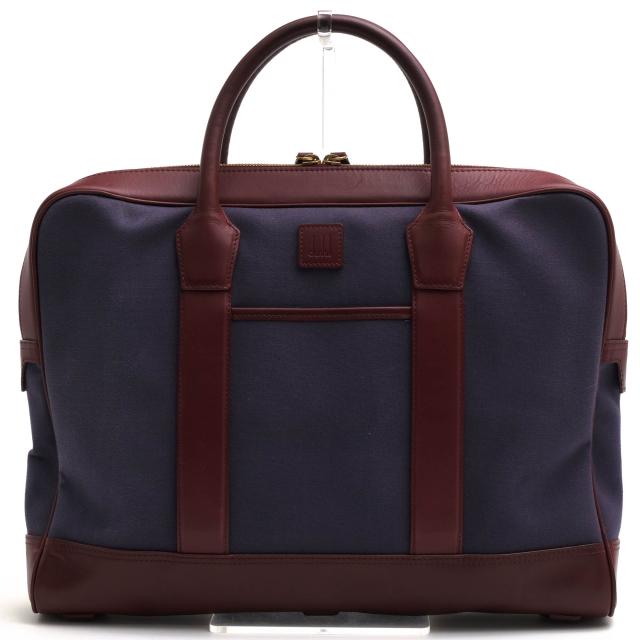 ○ダンヒル Dunhill コットンキャンバス 牛革 ビジネスバッグ L3T181N メンズ 【中古】 中古