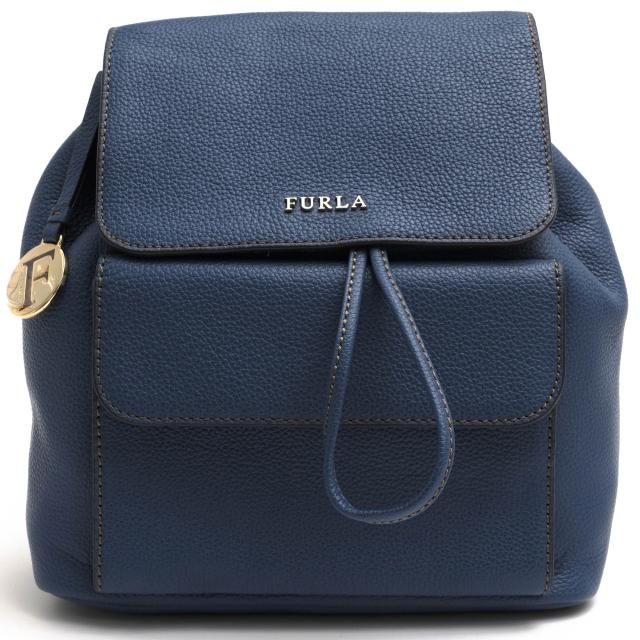 ○フルラ FURLA ペブルドレザー 牛革 リュック NOEMI BACKPACK ノエミ シボ革 シュリンクレザー レディース 【中古】 中古