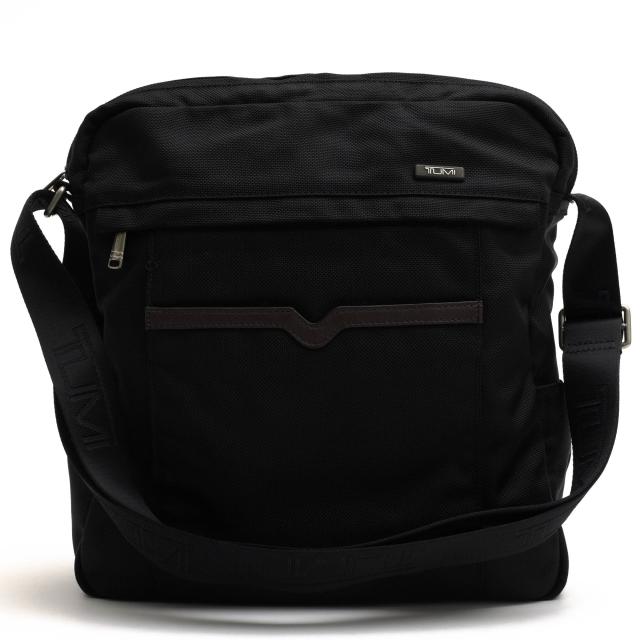 ○トゥミ TUMI バリスティックナイロン ナパレザー 牛革 ショルダーバッグ 60101HKO Medium Top Zip Crossbody ミディアム トップ  中古