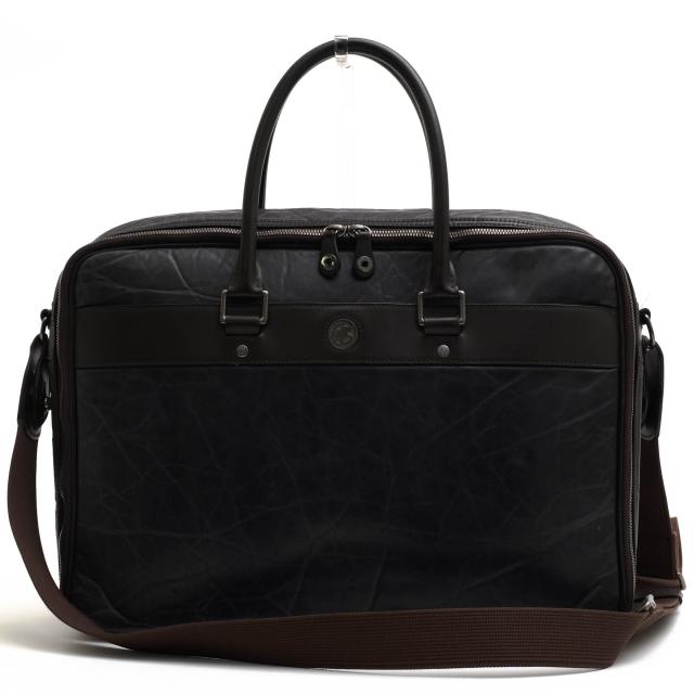 ○ハンティングワールド HUNTING WORLD イタリア産ベジタブルタンニンレザー 牛革 ビジネスバッグ 070801 BATTUE LEATHER バチュー 中古