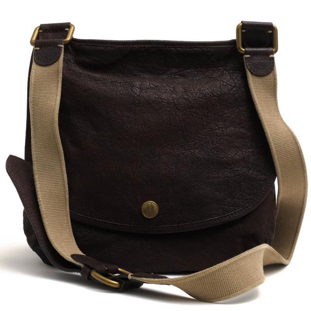 ○ダンヒル Dunhill 天然皮革 ショルダーバッグ メールバッグ シボ革 シュリンクレザー メッセンジャーバッグ メンズ 【中古】 中古