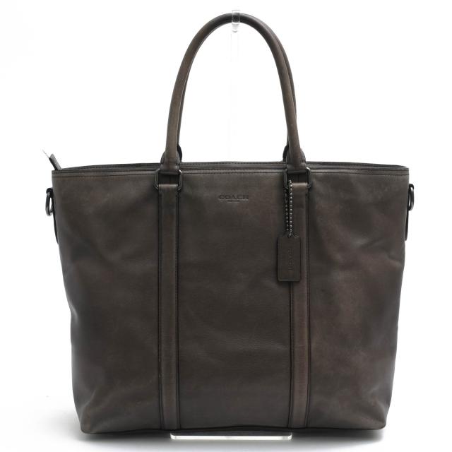○コーチ COACH スポーツカーフ 牛革 トートバッグ 24772 Metropolitan tote メトロポリタン メンズ 【中古】 中古