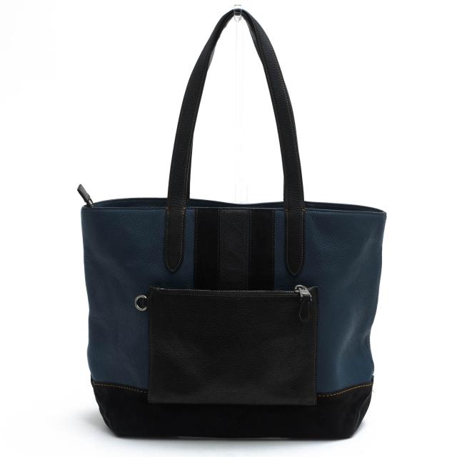 ○コーチ COACH マットペブルレザー 牛革 トートバッグ 59080 Metropolitan Soft Tote メトロポリタンソフトトート 肩掛け ワンシ  中古