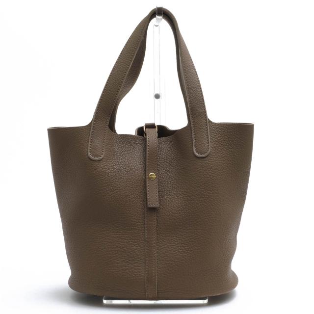 ○ティップゾーン TIP ZONE 独ペリンガー社ジャーマンシュランケンカーフ 牛革 ハンドバッグ WN-002/D CONTE バケツ型 定番 シボ革 中古