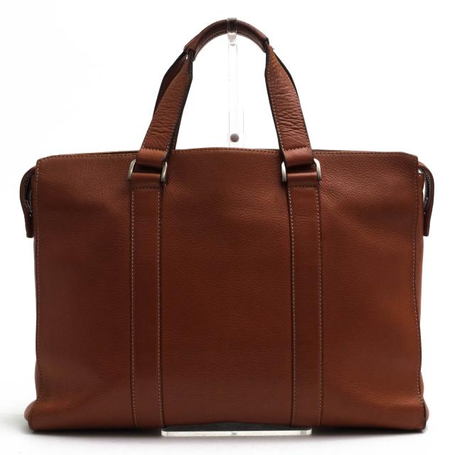 ○ソメスサドル SOMES SADDLE 牛革 カウハイド ビジネスバッグ A4サイズ収納可 ノートPC収納可 シボ革 シュリンクレザー メンズ 【 中古