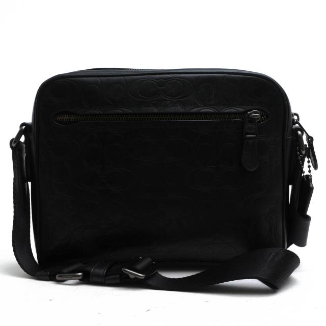 ○コーチ COACH リファインドカーフ 牛革 ショルダーバッグ 78514 Metropolitan Soft Camera Bag In Signature Leather メトロポリ 中古