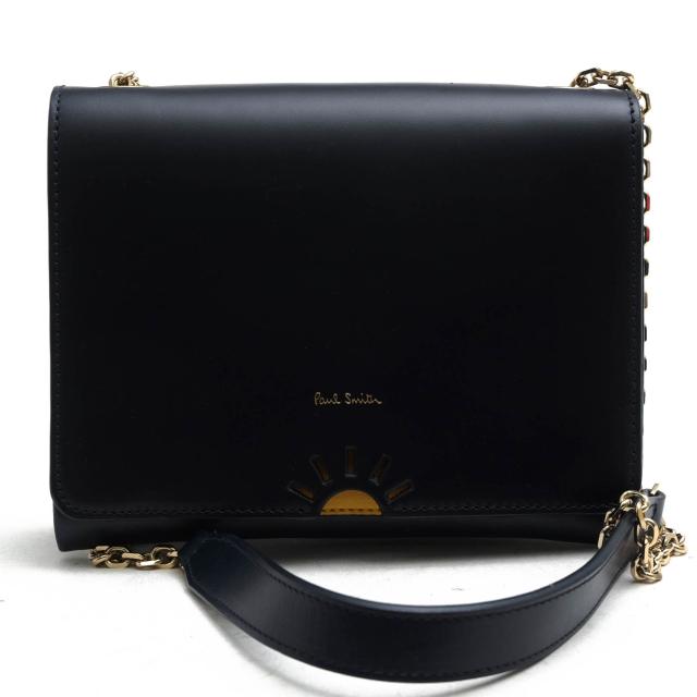 ○ポールスミス Paul Smith 牛革 ショルダーバッグ Sun Detail Leather Flap Handbag フラップ式 レディース 【中古】 中古
