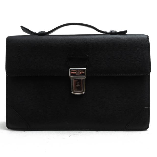 ○ダンヒル Dunhill グレインカウハイドレザー 牛革 セカンドバッグ/クラッチバッグ L3F290A SIDECAR サイドカー フラップ式 メン  中古