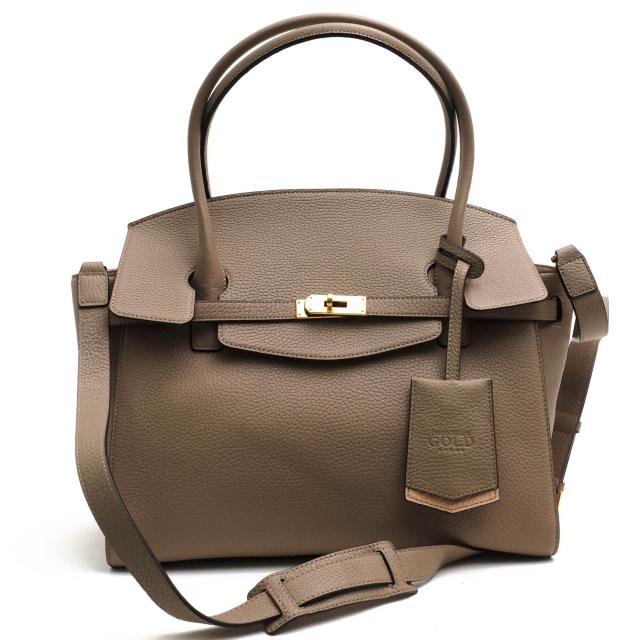 ○ココセリュックス ゴールド COCOCELUX GOLD マストロット社製ナチュラルシュリンク ヘラクレス 牛革 トートバッグ 205DA0241 ベ  中古