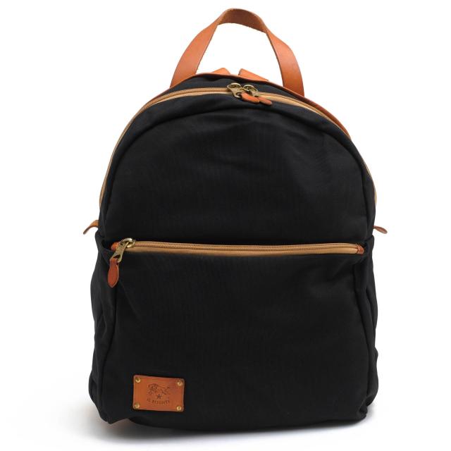 ○イルビゾンテ IL BISONTE ヌメ革 牛革 オックスナイロン リュック 54_1_54172304132 A4サイズ収納可 ユニセックス 男女兼用 デイ 中古