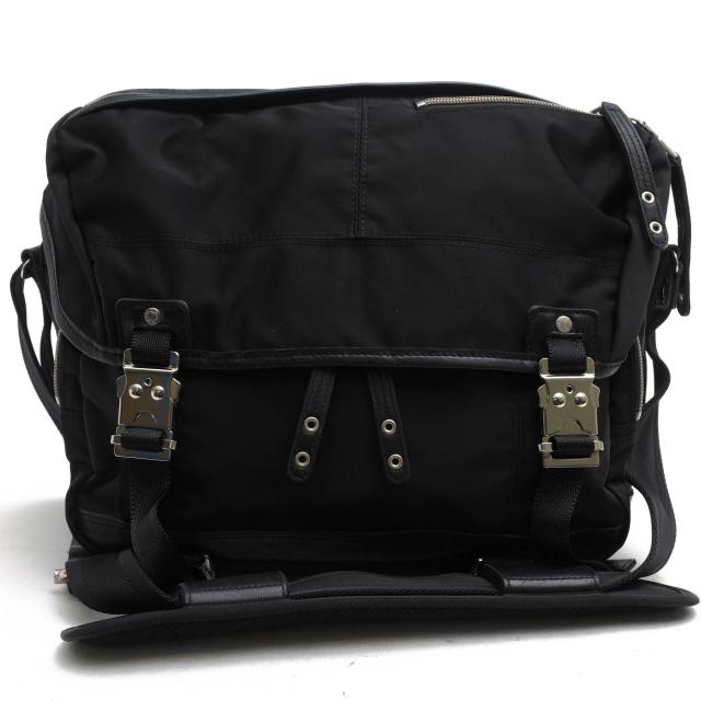 ○マスターピース master-piece 超高密度特殊ポリエステル ホースレザー防水鞣し ショルダーバッグ 222102-p Ripe メッセンジャー  中古