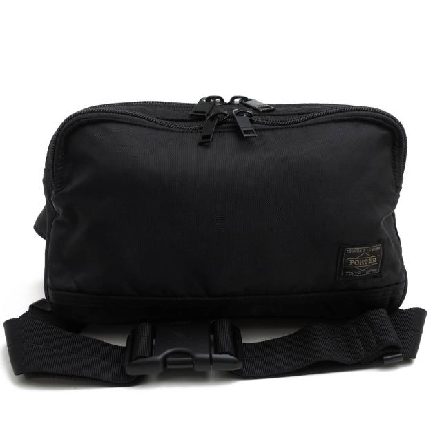 ○ポーター 吉田カバン PORTER ナイロンオックス テフロン ウエストバッグ 689-05942 FLASH WAIST BAG フラッシュ ボディバッグ 中 中古