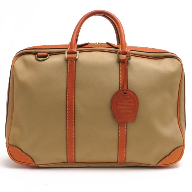 ○ヘミングス HEMING'S SUN TATSU 高密度コットンツイル サドルレザー 牛革 ビジネスバッグ メンズ 【中古】 中古