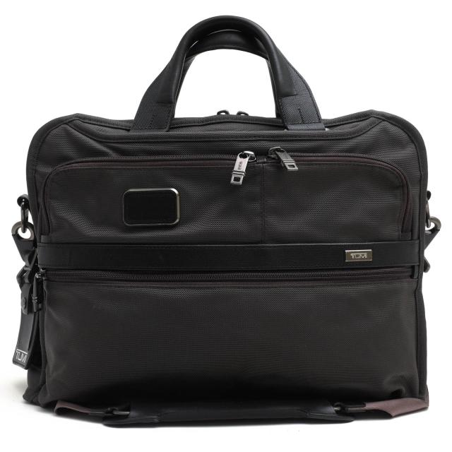 ○トゥミ TUMI 阪急百貨店・高島屋限定モデル アイボリーグレイ FXTバリスティックナイロン ナパレザー ビジネスバッグ 26108IG2E  中古