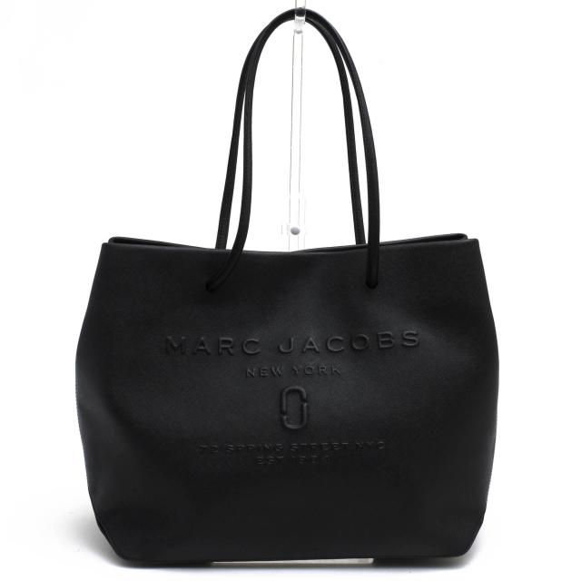 ○マークジェイコブス MARC JACOBS 牛革 カーフ トートバッグ M0015766 The Logo Shopper East-West Tote A4サイズ収納可 肩掛け   中古