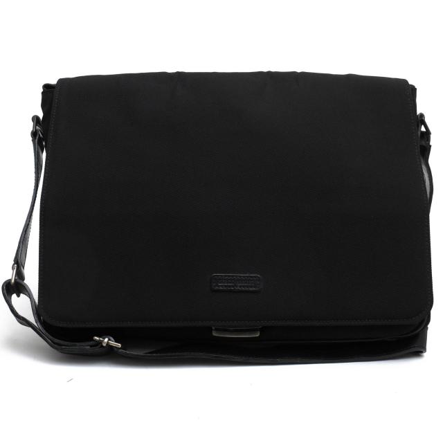 ○アルマーニ GIORGIO ARMANI 牛革 ショルダーバッグ メッセンジャーバッグ メンズ 【中古】 中古