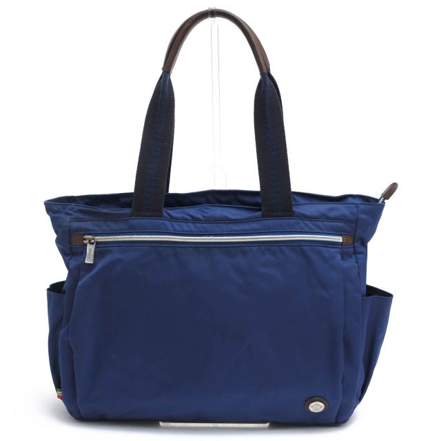 ○オロビアンコ orobianco 伊リモンタ社ナイロン 牛革 トートバッグ 9108400 LUNEDI A4サイズ収納可 肩掛け ワンショルダーバッグ  中古