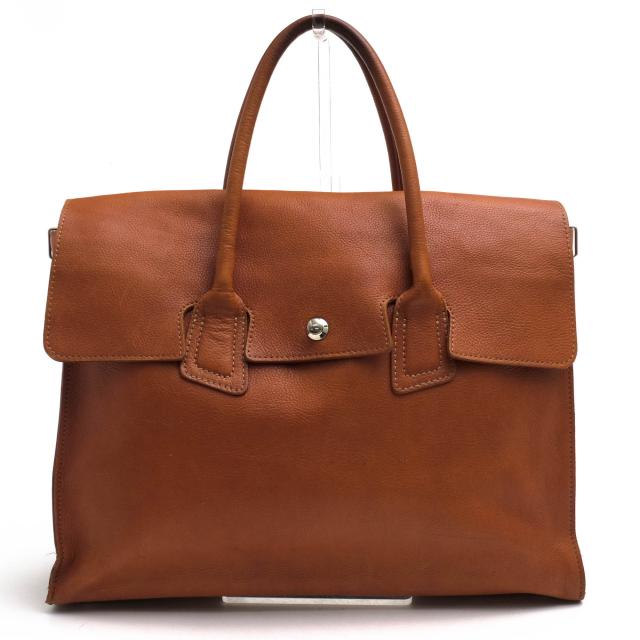 ○ソメスサドル SOMES SADDLE ナチュラルタンドレザー 牛革 ビジネスバッグ GU-12 GUSTO グスト A4サイズ収納可 メンズ 【中古】 中古