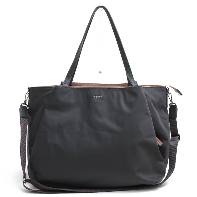 ○アニエスベー agnes b. 牛革 トートバッグ OAS14-01 2WAY ショルダーバッグ レディース 【中古】 中古