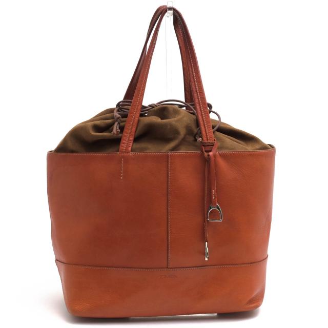 ○ソメスサドル SOMES SADDLE 牛革 トートバッグ AT-45 ALTER オルター トート2M 巾着仕様 定番 ユニセックス 男女兼用 レディース 中古