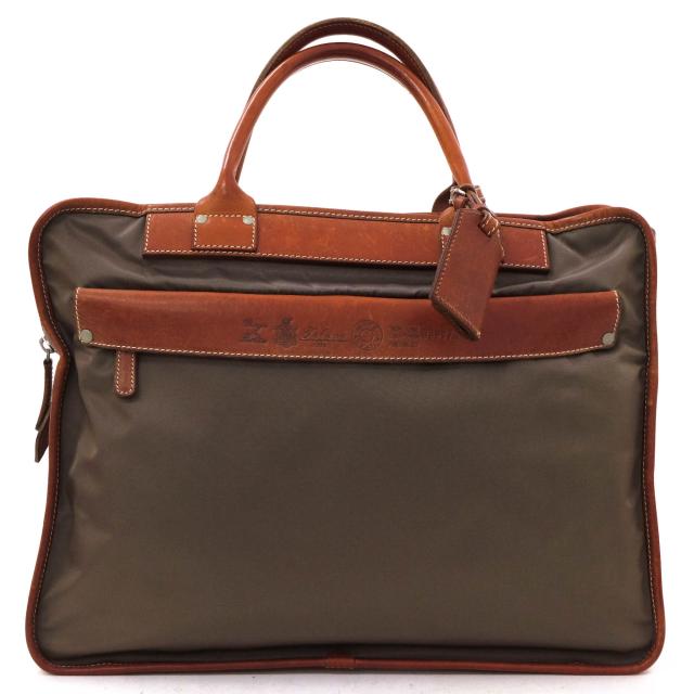 ○フェリージ Felisi リモンタナイロン バケッタレザー 牛革 ビジネスバッグ 8637/2/DS 定番 メンズ 【中古】 中古