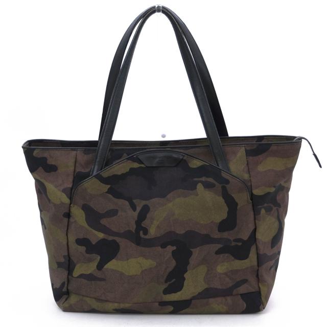 ○ペッレモルビダ PELLE MORBIDA 伊リモンタ社ナイロン 牛革 トートバッグ PMO-ON001 ONDA オンダ 肩掛け ワンショルダーバッグ 迷 中古