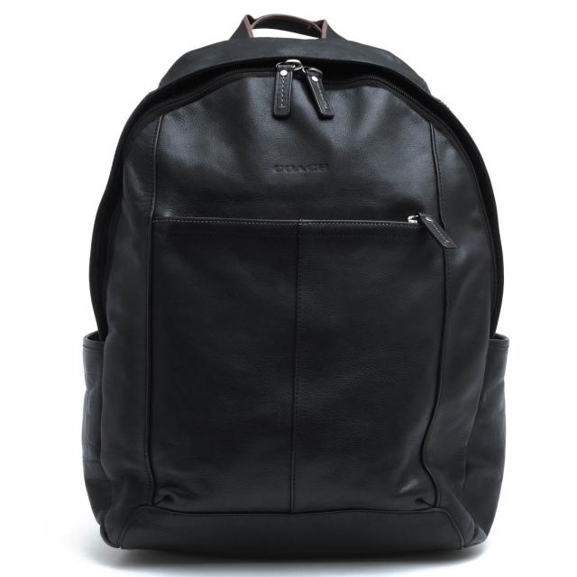 ○コーチ COACH 牛革 リュック F70747 Heritage Web Leather Backpack ヘリテージ ウェブレザー バックパック デイパック ノートPC 中古