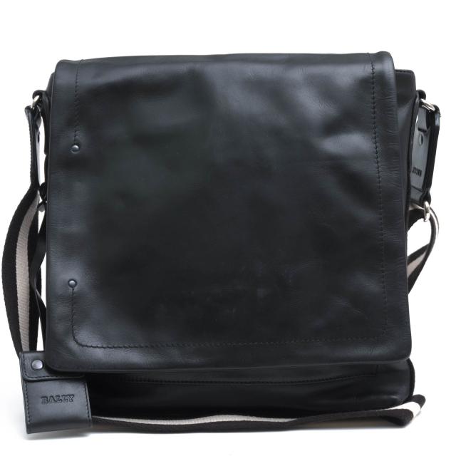 ○バリー BALLY TRAINSPOTTING トレインスポッティング 牛革 カーフ ショルダーバッグ TAN バリーストライプ メッセンジャーバッグ 中古