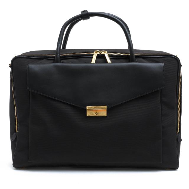 ○トゥミ TUMI 一部牛革 ビジネスバッグ 73615D Larkin Erin Briefcase エリン ノートPC収納可 ユニセックス 男女兼用 メンズ 【中 中古
