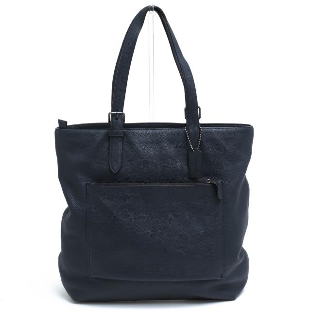 ○コーチ COACH ポリッシュド ペブル レザー 牛革 トートバッグ 32248 METROPOLITAN SOFT TOTE メトロポリタン ソフトトート ノー  中古