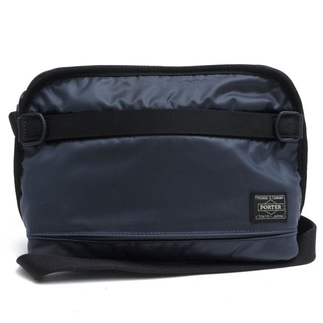 ○ポーター 吉田カバン PORTER ナイロンタフタ シレー加工 ショルダーバッグ 533-17918 IDEA WAIST SHOULDER BAG S アイデア クロ  中古