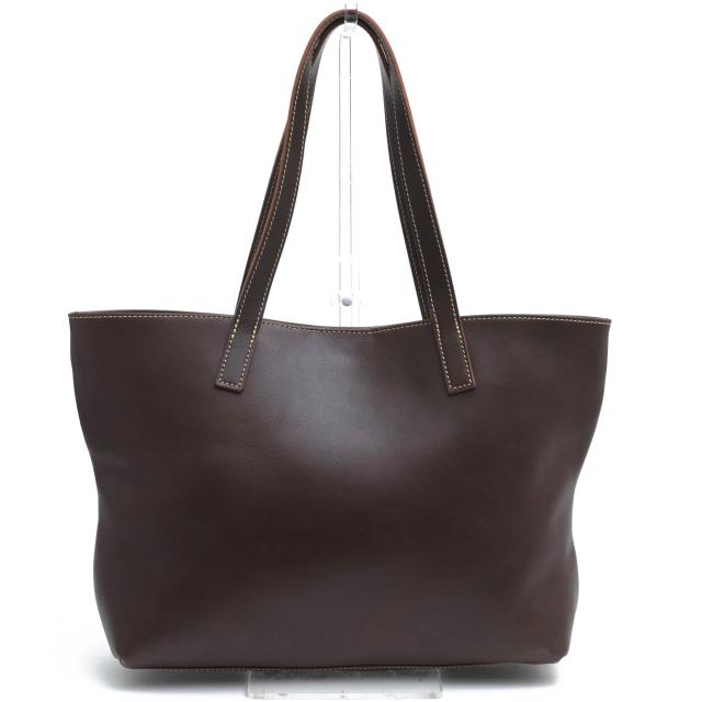 ○ポルコロッソ PORCO ROSSO ポルコロッソオリジナル栃木レザー 牛革 トートバッグ pr-to-5 Horizontal Tote bag M ホリゾンタル A 中古
