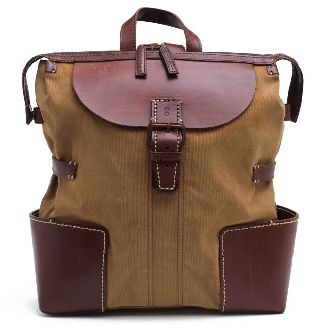 ○ゲンテン genten 一部ベジタブルタンニン鞣し牛革 リュック 38862 Mimosa rucksack ミモザ ウォッシュ加工 レディース 【中古】 中古