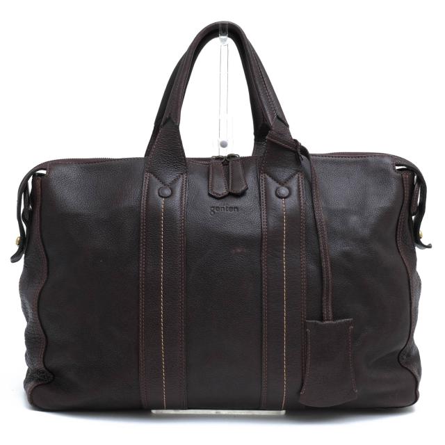 ○ゲンテン genten 天然皮革 ビジネスバッグ ベジタブルタンニン鞣し メンズ 【中古】 中古