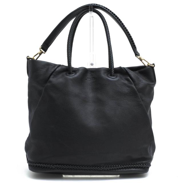 ○バリー BALLY ペブルドレザー 牛革 トートバッグ WINTER 編み込み 2WAY ショルダーバッグ ユニセックス 男女兼用 シボ革 シュリ  中古