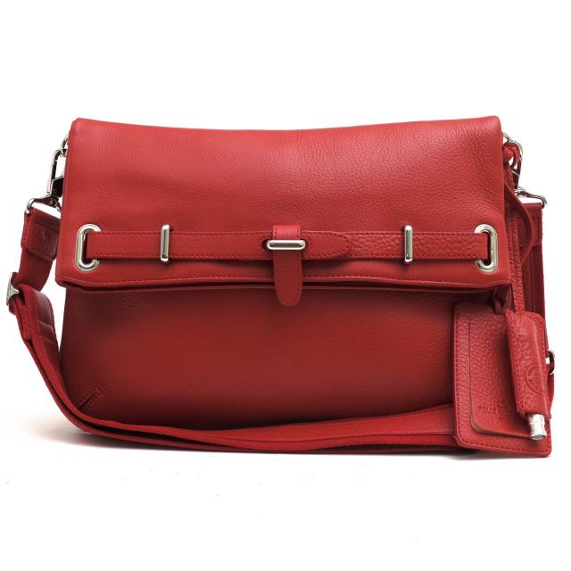 ○ペッレモルビダ PELLE MORBIDA 姫路レザー 牛革 ショルダーバッグ PMO-MB037 Maiden Voyage メイデン ボヤージュ フラップ式 シ  中古