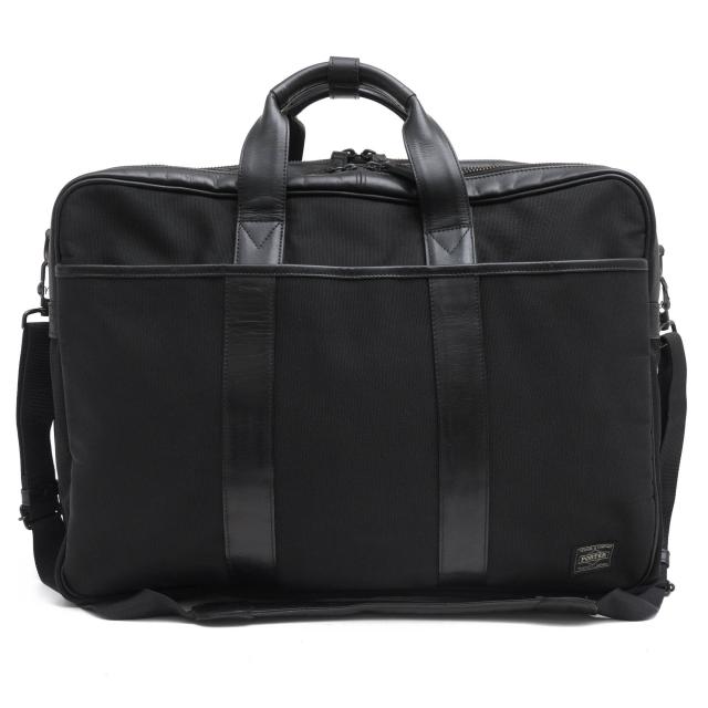 ○ポーター 吉田カバン PORTER ナイロンドビー 強熱ドビー織り 牛ステアスムース ビジネスバッグ 125-03712 TAG BRIEFCASE ターク  中古